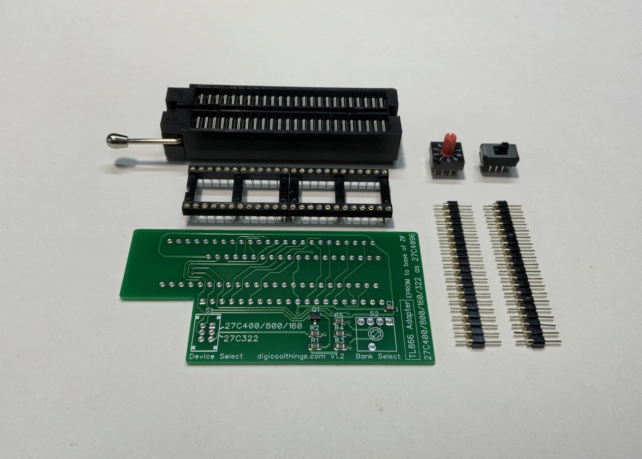 “Black & Gold Edition” – TL866 Programmer Adapter for 27C322 & 27C400 ...