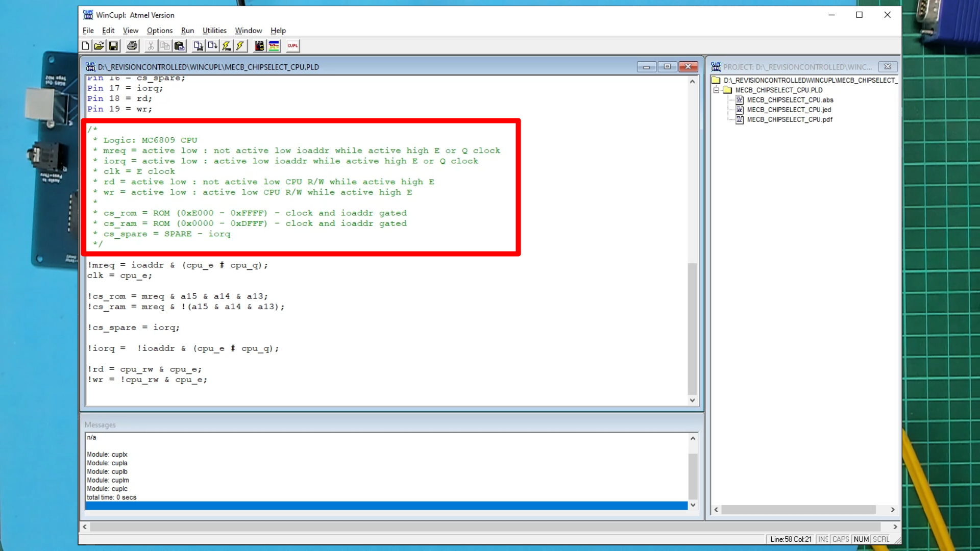 Minimalist Europe Card Bus (MECB ) – MC6809 (or HD6309) CPU Card ...