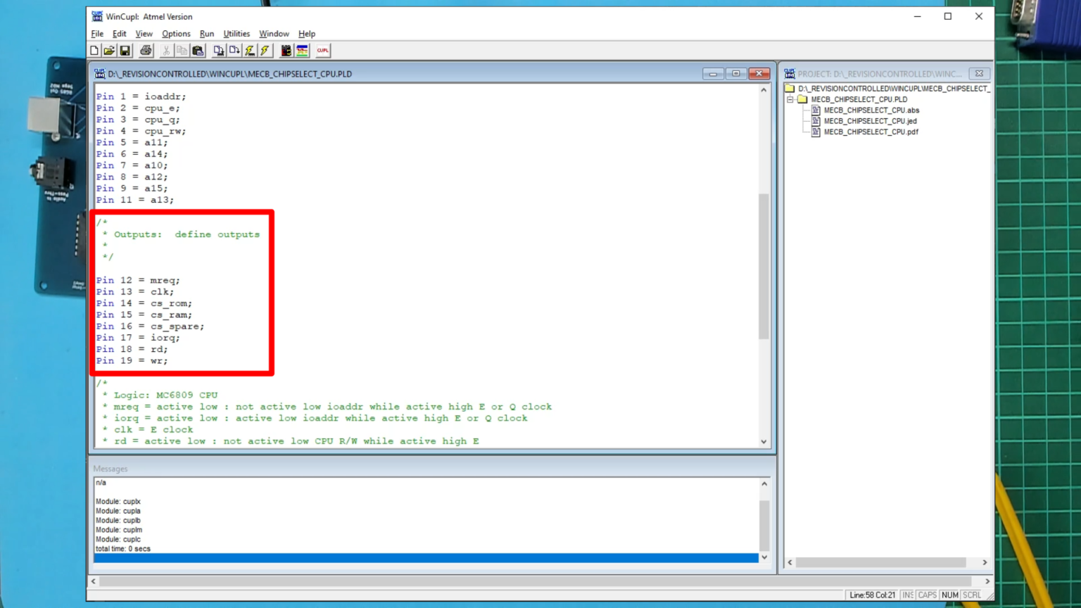 Minimalist Europe Card Bus (MECB ) – MC6809 (or HD6309) CPU Card ...