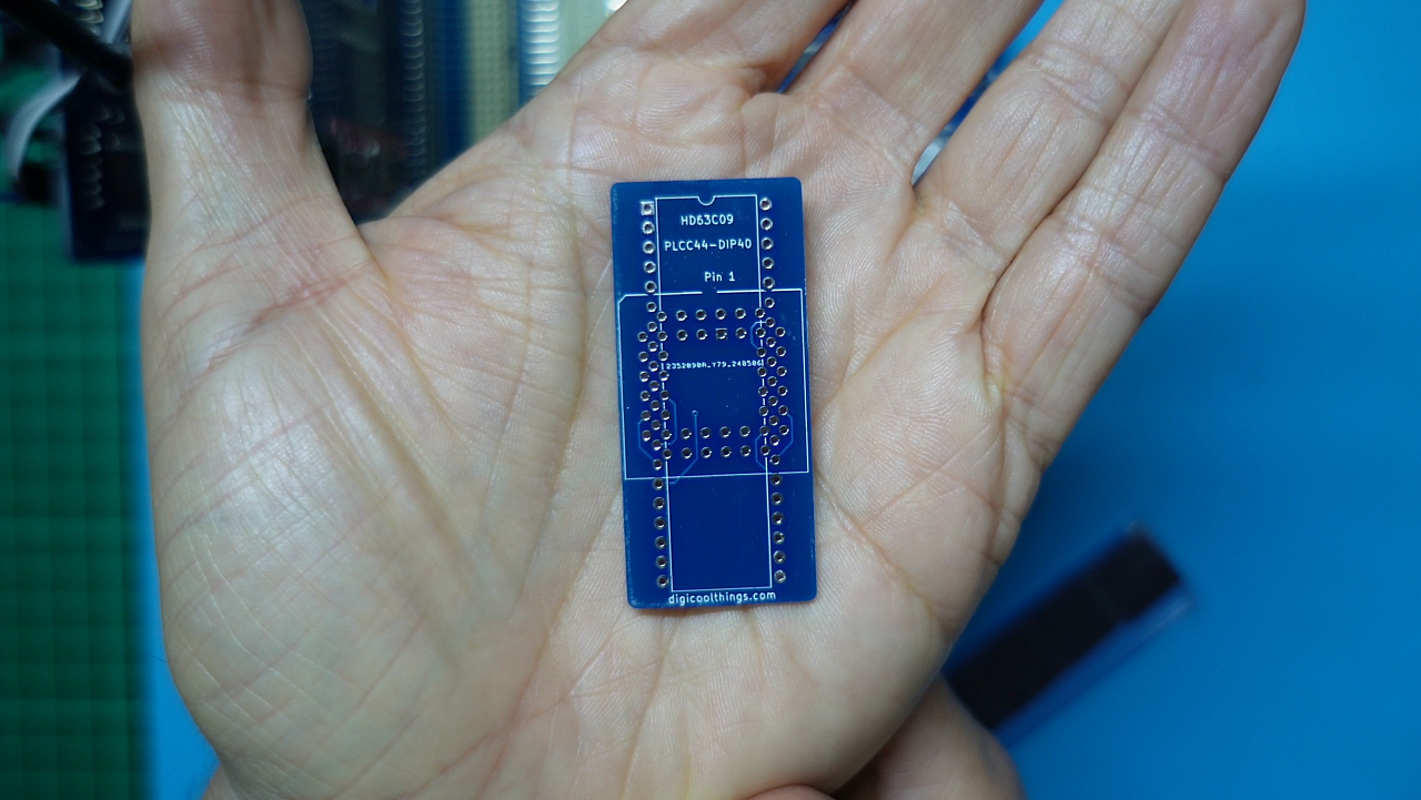 HD63C09 PLCC Packaged CPUs Received & Tested! - Digicool Things