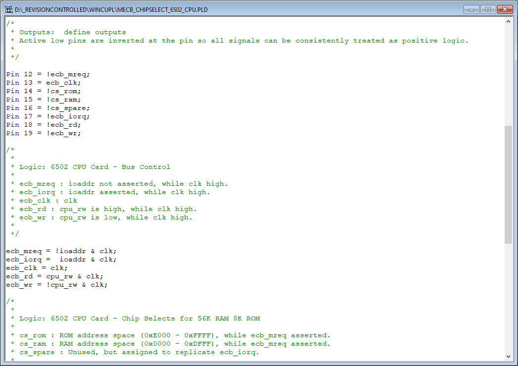 Minimalist Europe Card Bus (MECB) – MOS 6502 or WDC W65C02 CPU Card ...