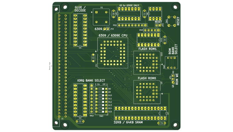 Minimalist Europe Card Bus (MECB) – 6309 PLCC packaged CPU Card - Digicool Things